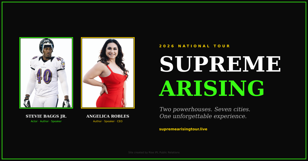Supreme Arising Tour 2026 | Stevie Baggs Jr. & Angelica Robles